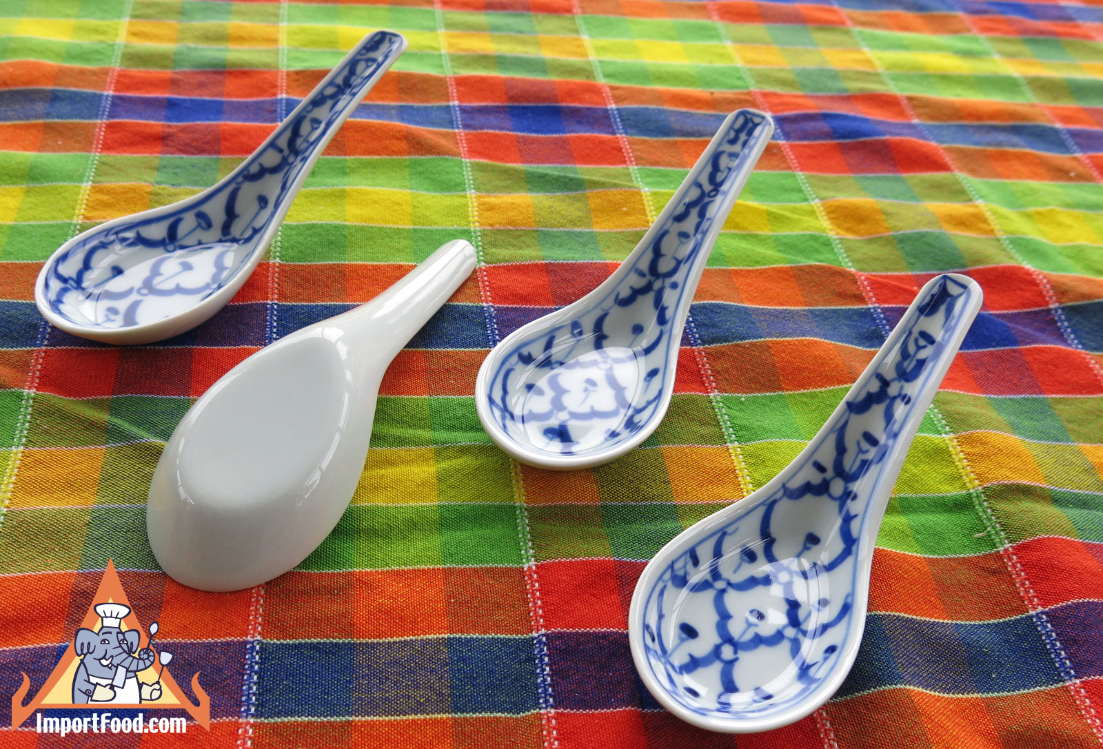 ImportFood.com handpainted Thai ceramic spoon