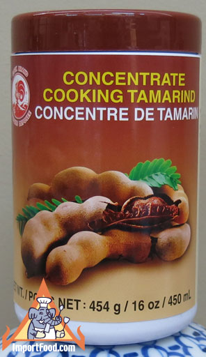 Thai tamarind concentrate, 16 oz jar, available online from ImportFood.com